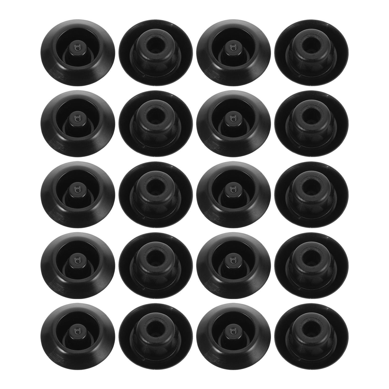 HOMEMAXS 20 Pcs Car Trailer Hook Dust Plug Rubber Plugs for Holes Black ...