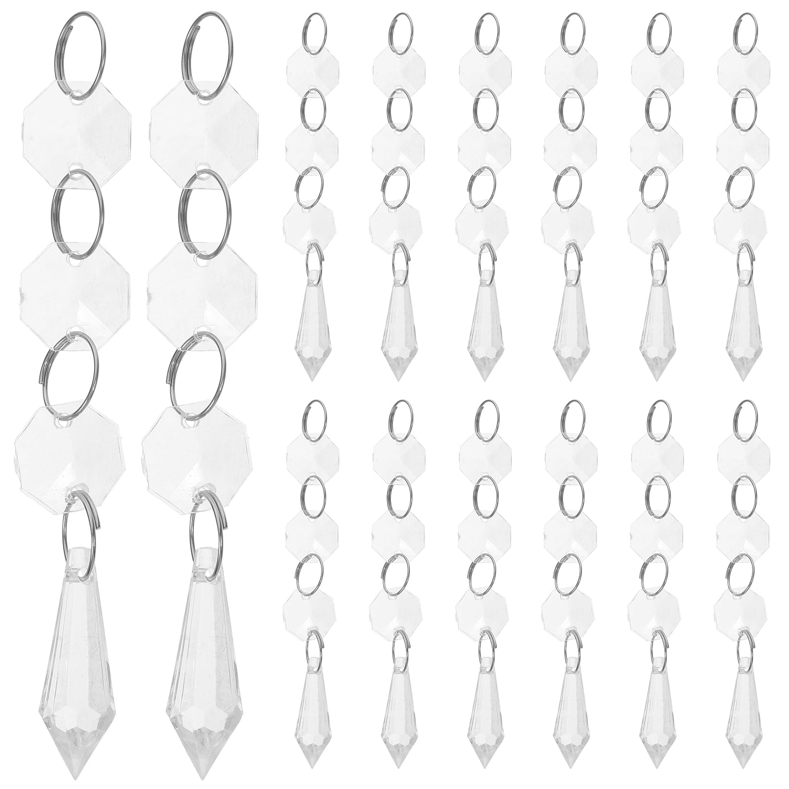 HOMEMAXS 20 Pcs Crystal Pendants for Chandelier Ceiling Lights Hanging ...