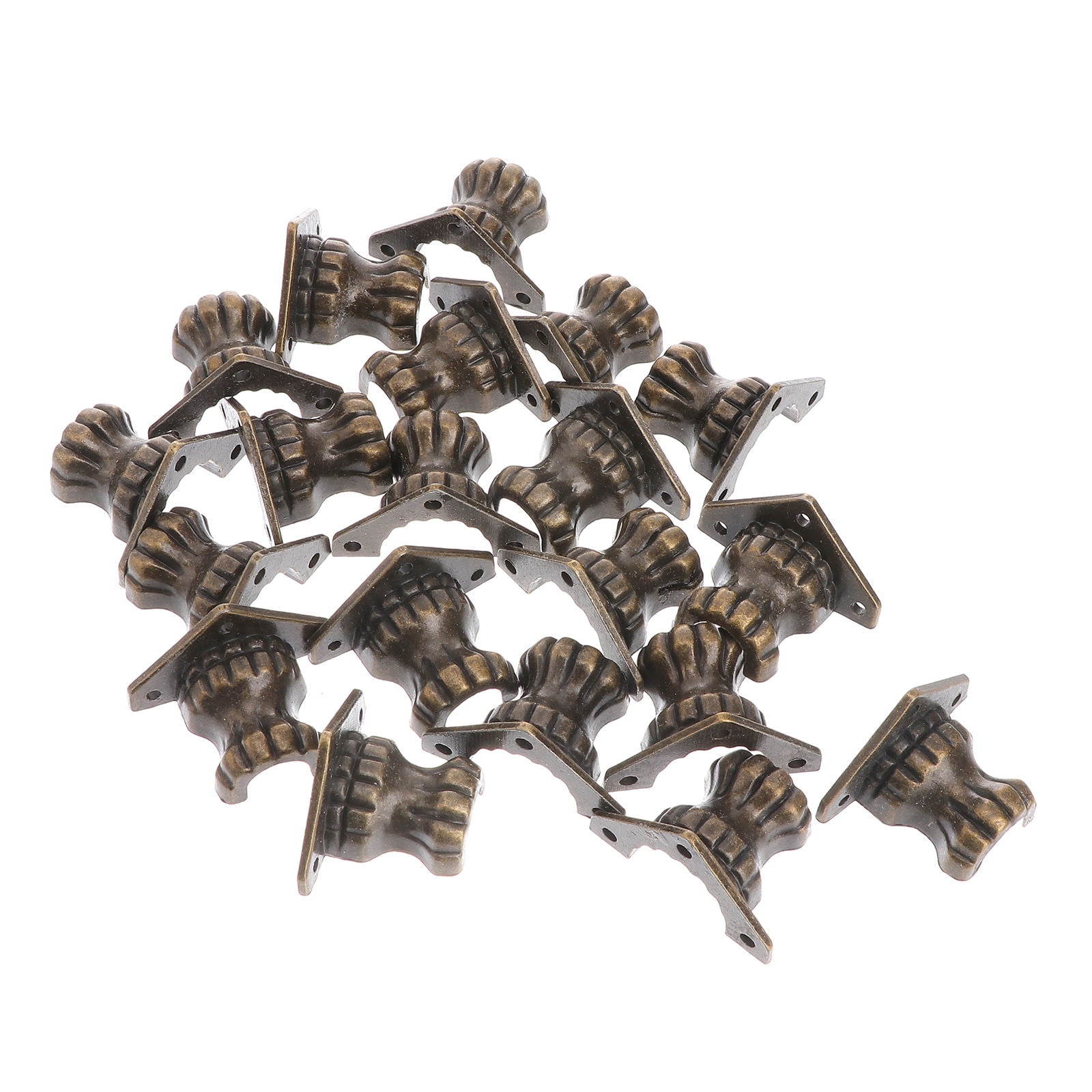 Minkissy Wood Case Legs Jewelry Box Legs Wood Bronzed 20Pcs - Walmart.com