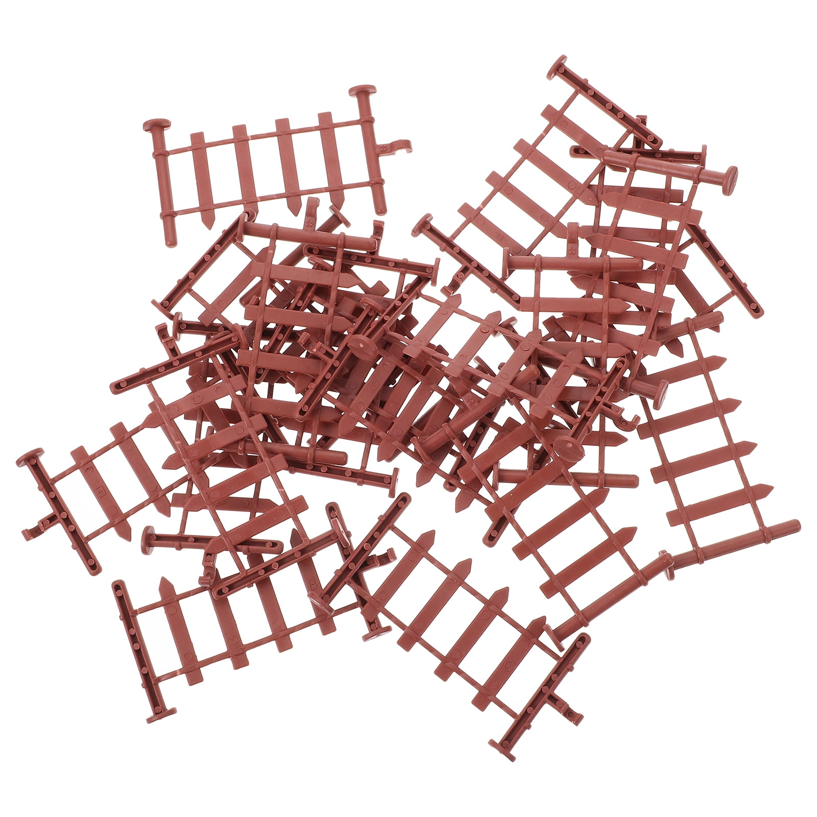 HOMEMAXS 20 Pcs Fence Model Outdoor Garden Border Miniature Plant ...