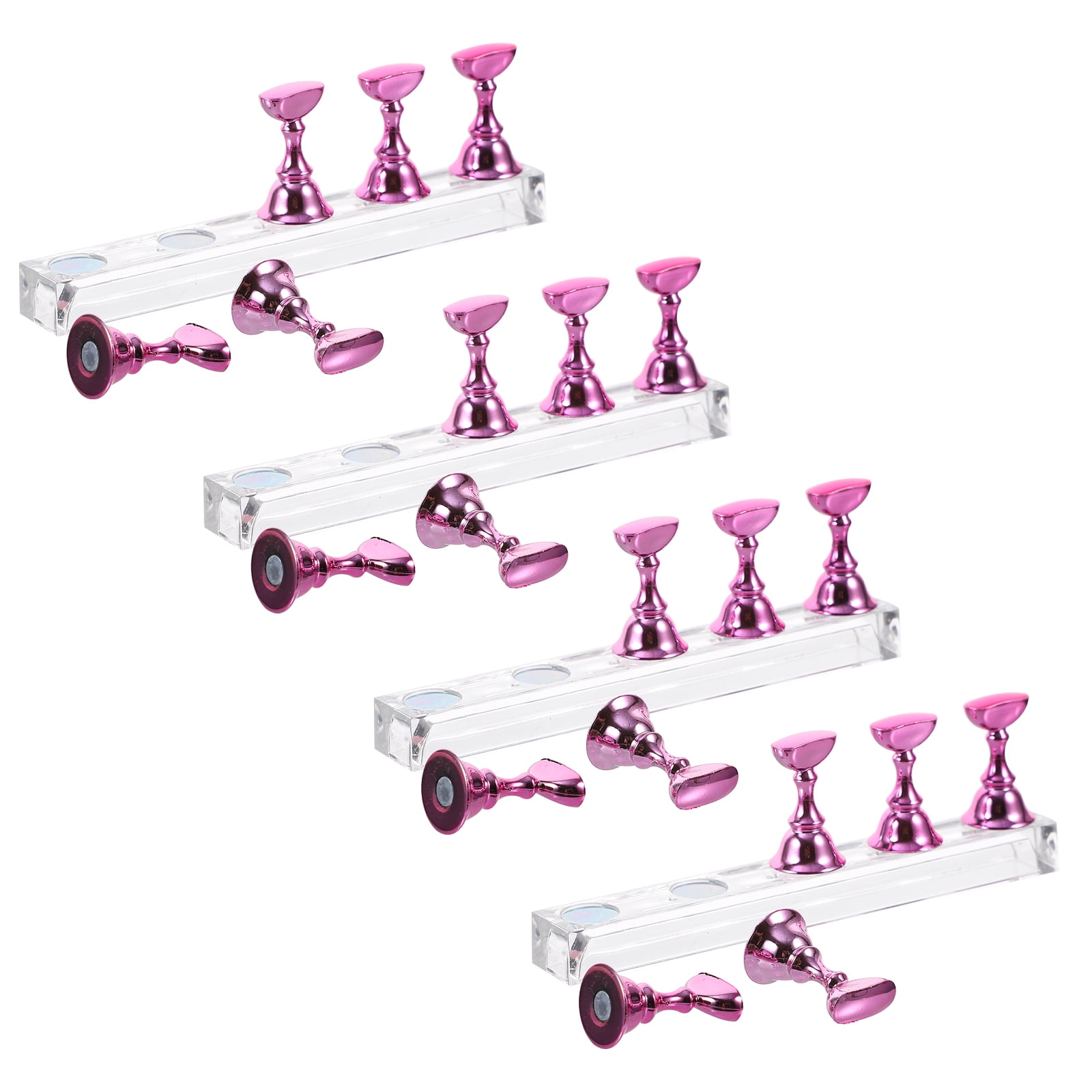 HOMEMAXS 20 Pcs Fingernail DIY Display Stands Art Shelf Practice Base ...