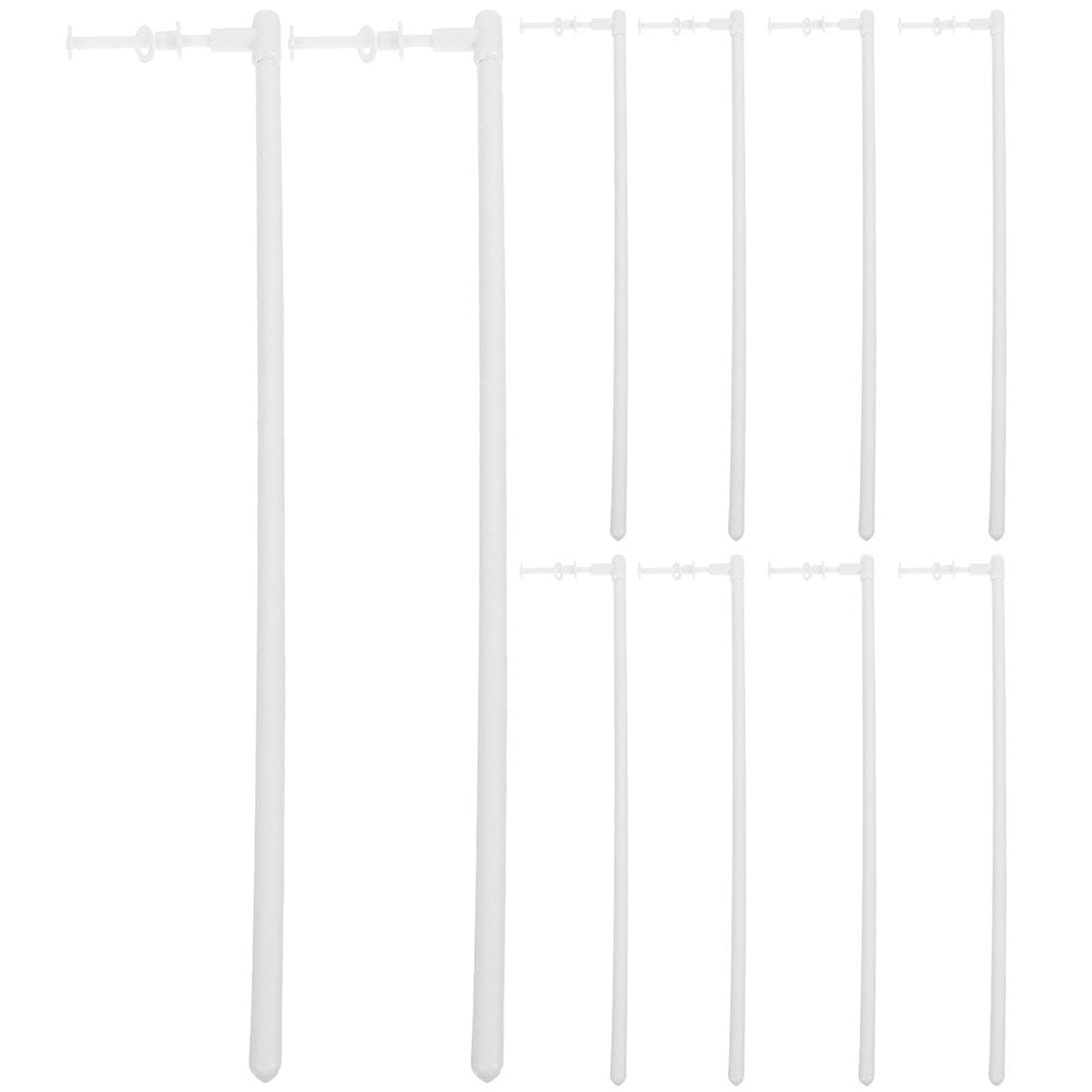 HOMEMAXS 20 Pcs Garden Pinwheel Parts Plastic Windmill Sticks Rods ...