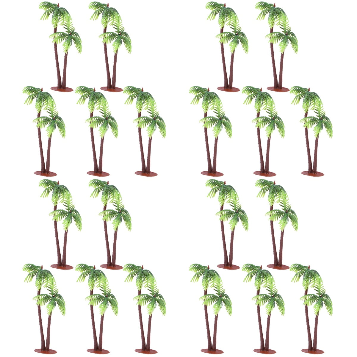 HOMEMAXS 20 Pcs Green Tree Cupcake Topper with Coconuts Cake Topper for ...