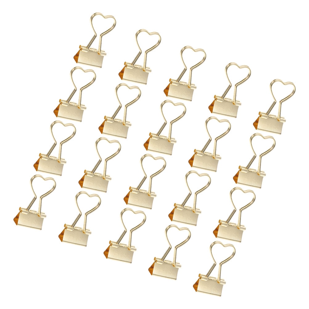 HOMEMAXS 20 Pcs Invoice Clip Binder Mini Pendant Elliot Folder ...