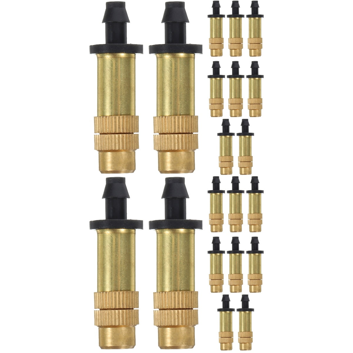 HOMEMAXS 20 Pcs Irrigation Nozzle Adjustable Copper Atomizing Nozzle ...