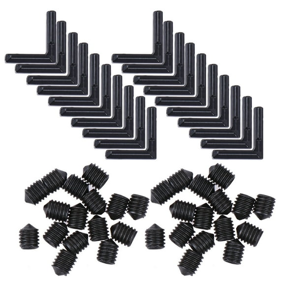 HOMEMAXS 20 Pcs L-Shape Connector Home Corner Connection Extra Long ...