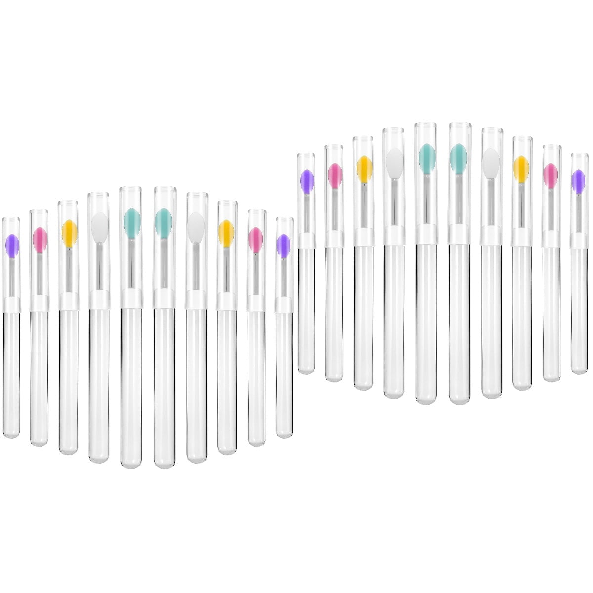 HOMEMAXS 20 Pcs Lip Silicone Lip Applicator Reusable Lip Mask ...