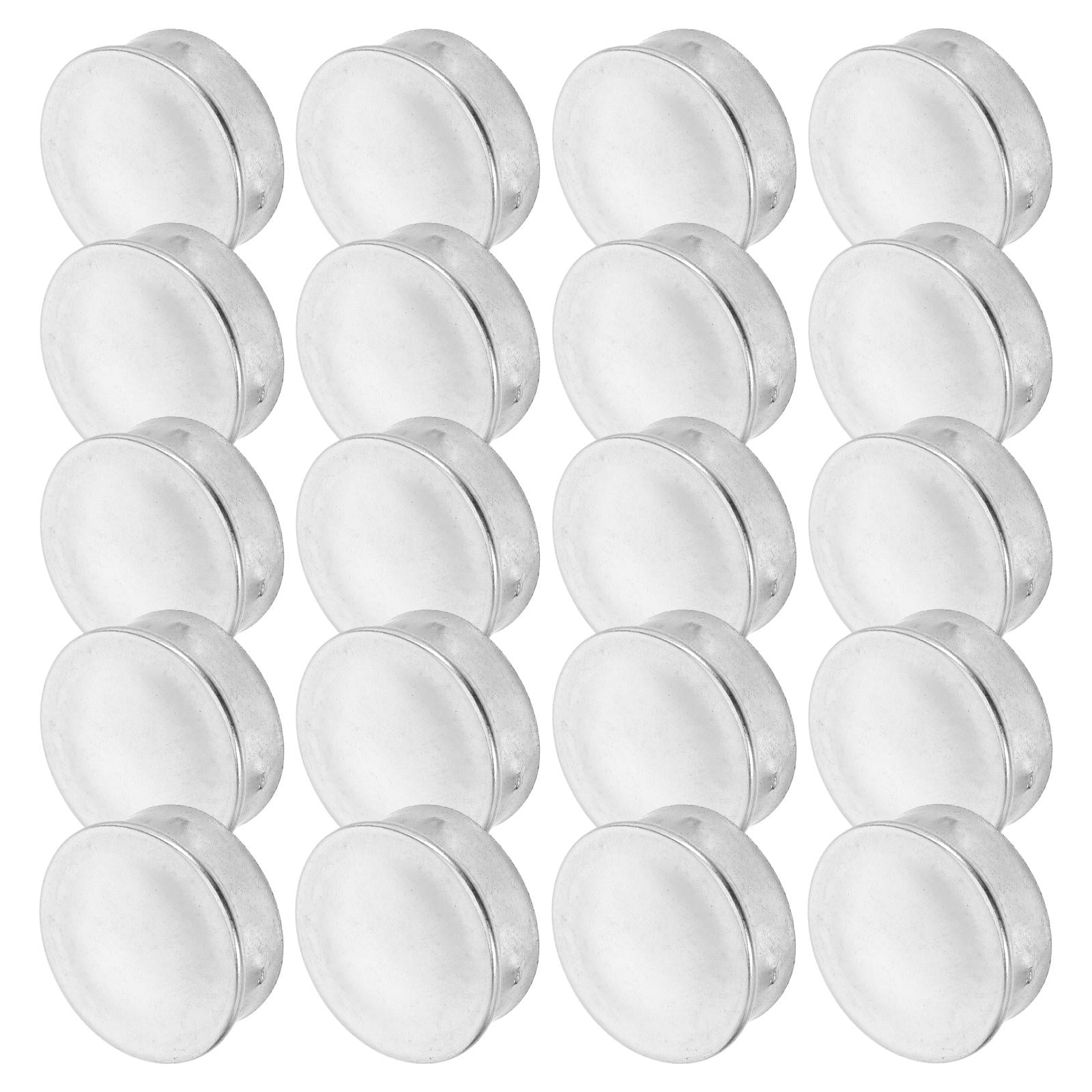 20 Pcs Metal Hole Plugs Stainless Steel Round Tubing Plugs Tube End Cap ...
