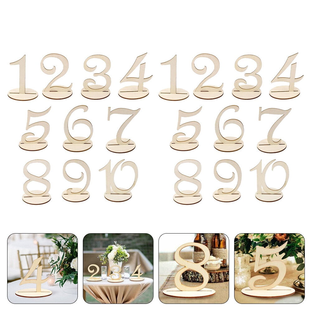 HOMEMAXS 20 Pcs Numbers Table Wedding Centerpiece Centerpieces ...