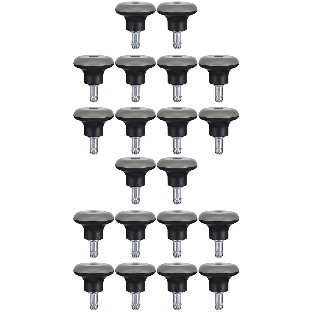 20 Pcs Office Chair Wheels Caster Replacement Feet Chair Fixing Wheels ...