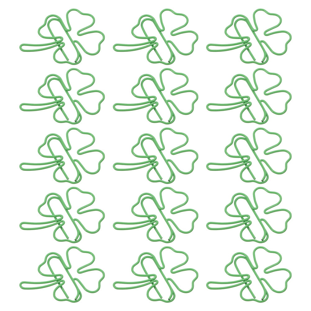 HOMEMAXS 20 Pcs Paperclip Four Leaf Paper Clip Office 3.60X2.80X0.20CM ...