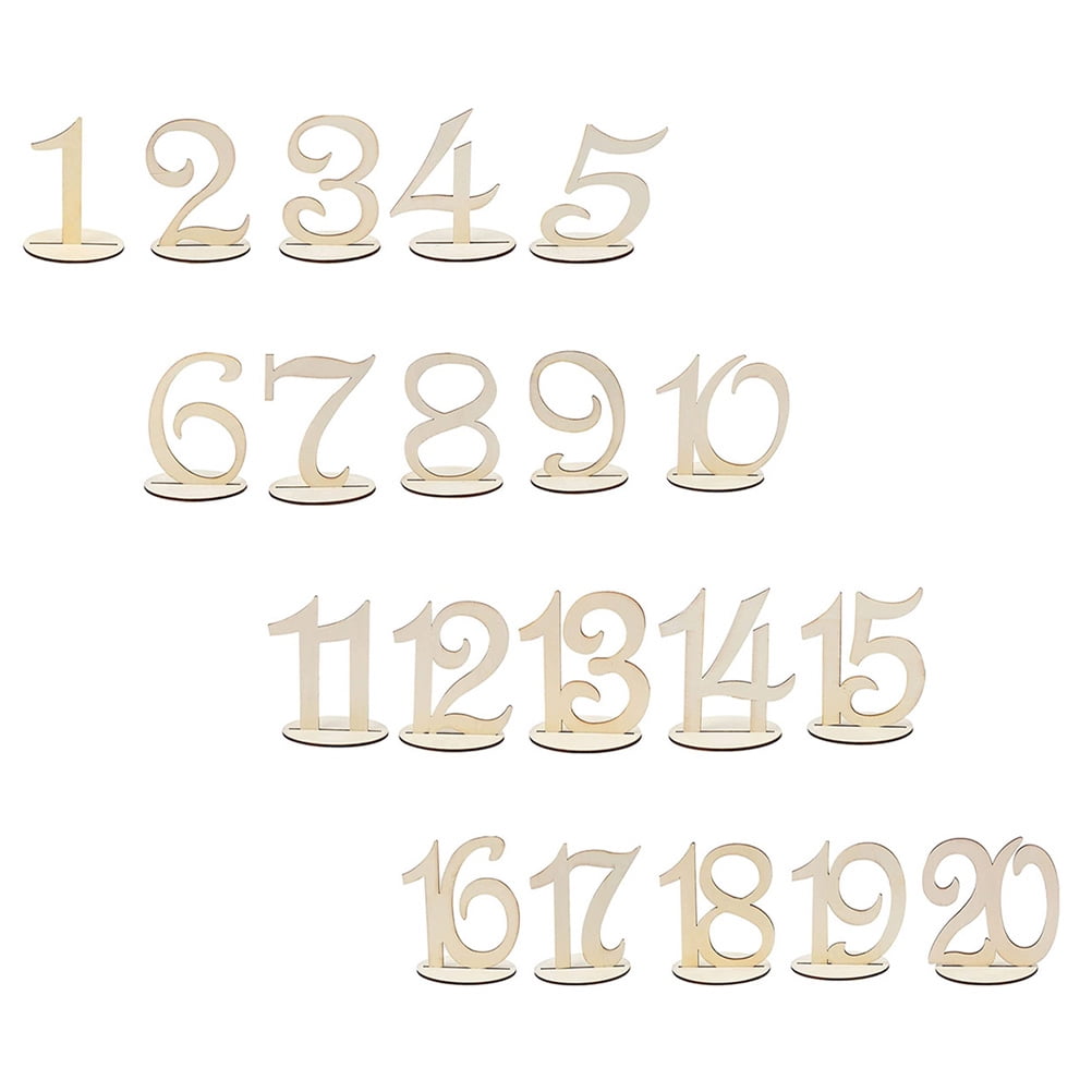20 Pcs Party Table Sign Name Reception Wedding Signs Banquet - Walmart.com
