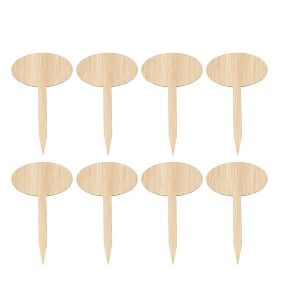 HOMEMAXS 20 Pcs Plant Label Stakes Bamboo Seeds Nursery Markers ...
