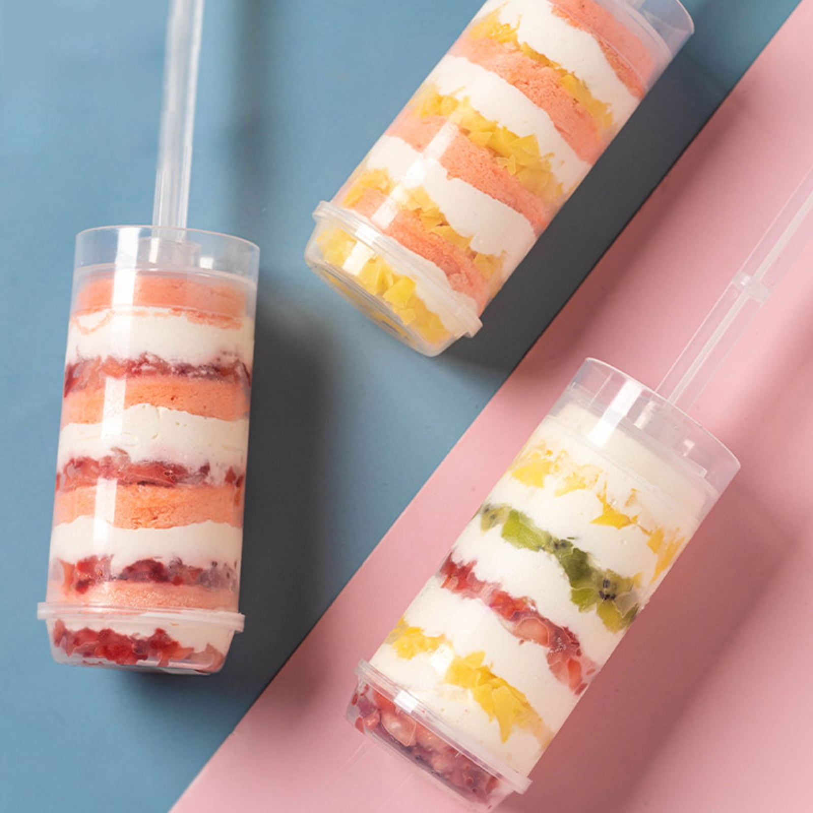 20 Pcs Push-up Pops Containers Cake Holders Ice Cream Round - Walmart.com