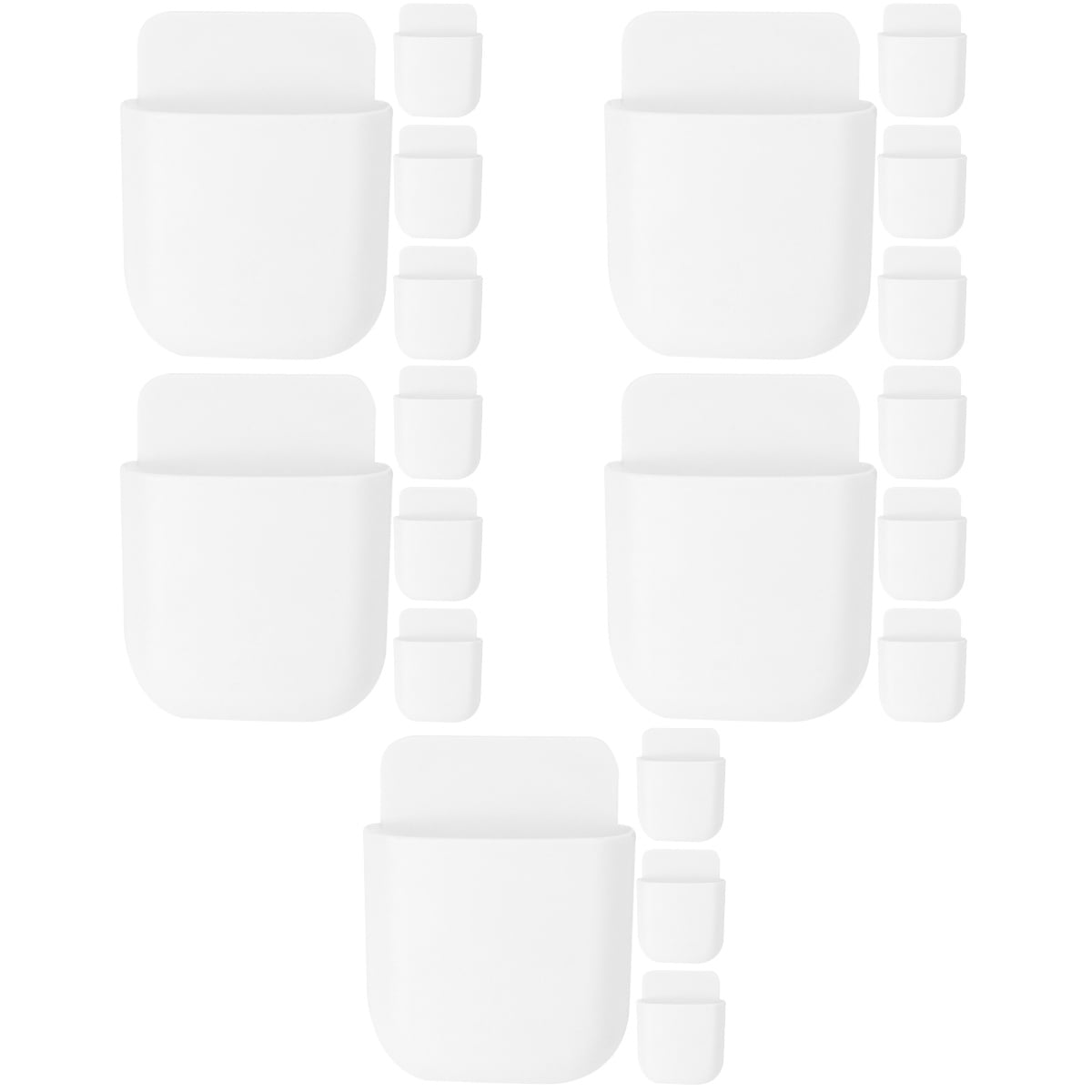 HOMEMAXS 20 Pcs Remote Control Holder Wall Mount Remote Holder Plastic ...