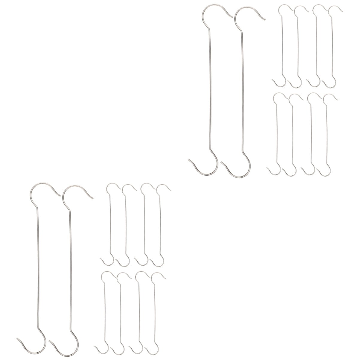 HOMEMAXS 20 Pcs S Shaped Hook Heavy Duty Planter Hooks Bird Feeder Hook ...