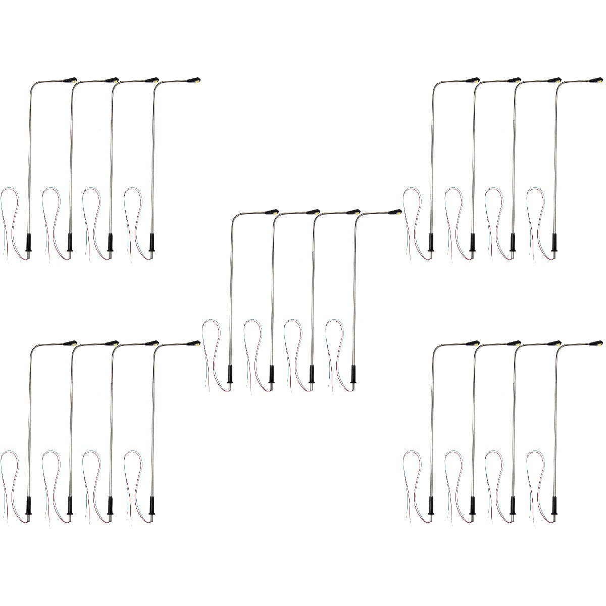 HOMEMAXS 20 Pcs Sand Table Streetlamp Model Building Models Light Model ...