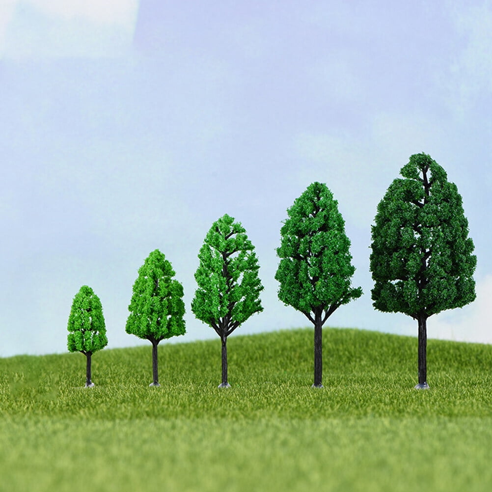 HOMEMAXS 20 Pcs Scenery Model Tree Green Landscape Artificial Grass ...
