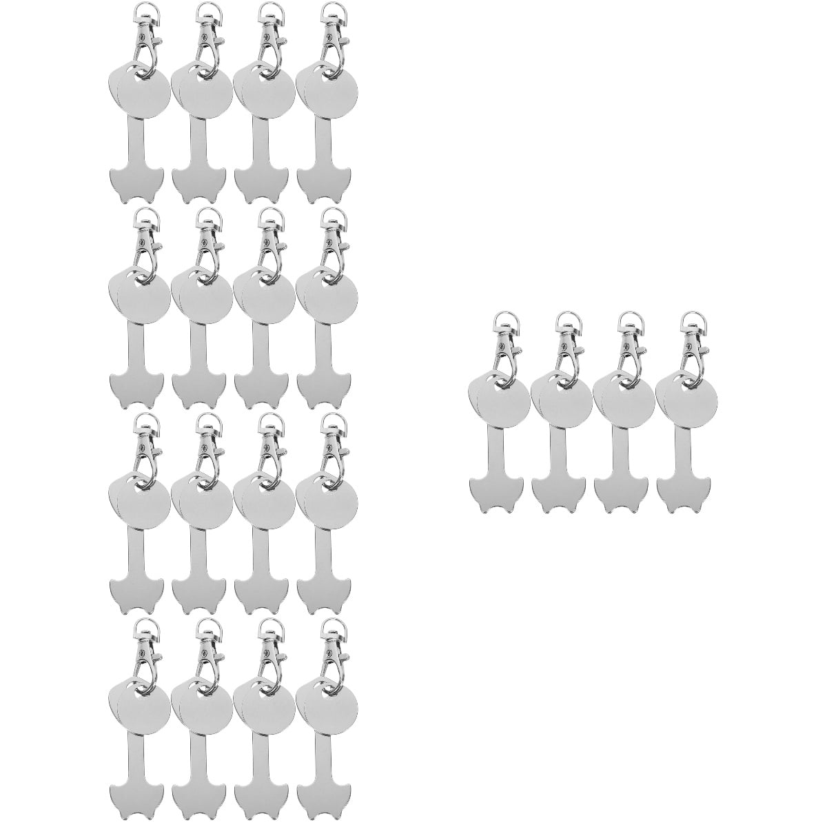 HOMEMAXS 20 Pcs Shopping Trolley Token Shopping Trolley Release Token ...