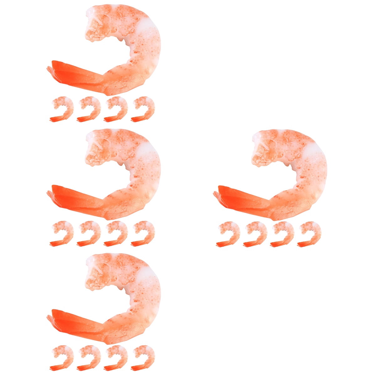 HOMEMAXS 20 Pcs Shrimp Model Display Prop Artificial Shrimp Simulated ...