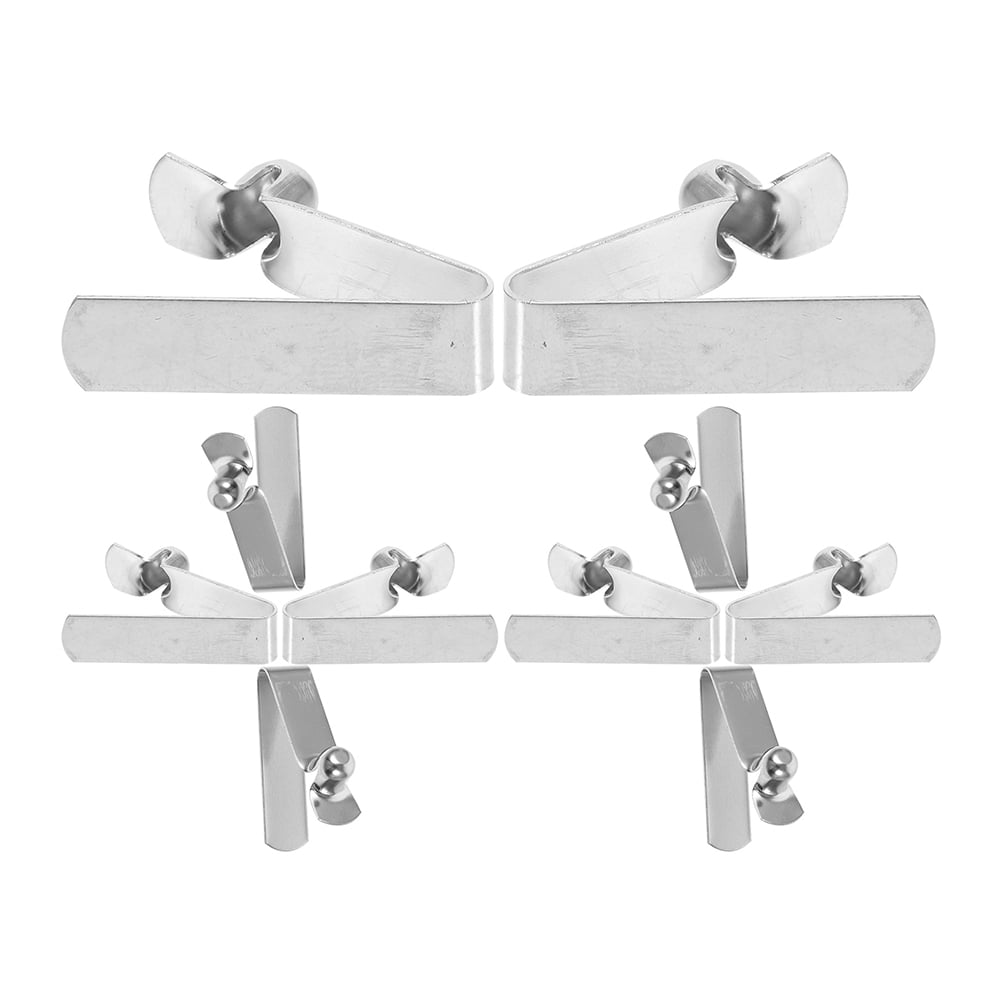 BEADCEST Nickel Plated Silver Paddle Spring Clips For Diy Projects ...