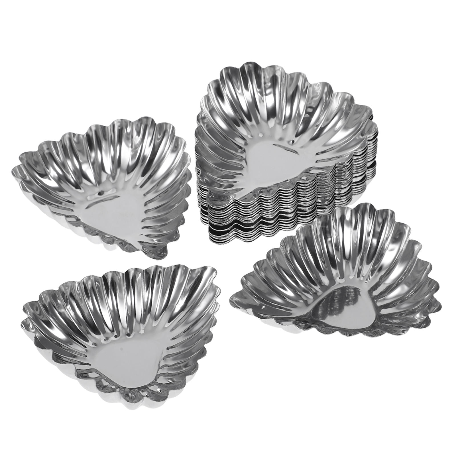 HOMEMAXS 20 Pcs Tart Molds for Baking Shaper Cake Cup Pie Aluminum ...