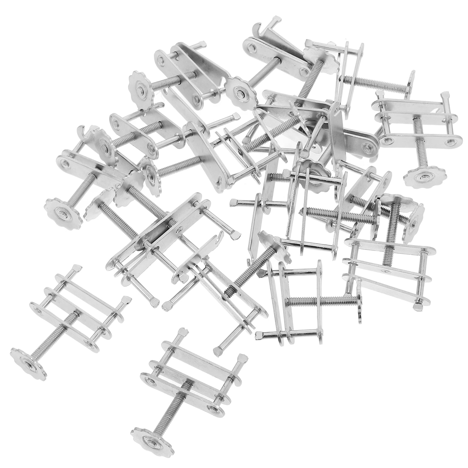 20 Pcs Test Tube Clamp Screw Sink Appliance Spring Water Pipe Silver ...