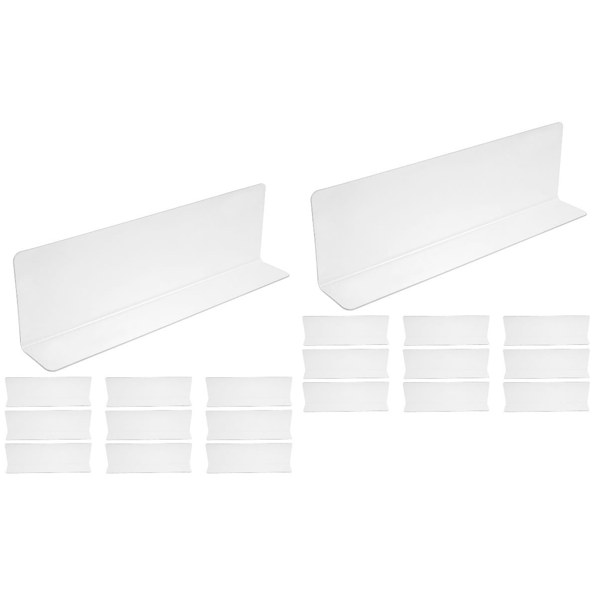 HOMEMAXS 20 Pcs Transparent Shelf Dividers Commodity Shelf Separators ...