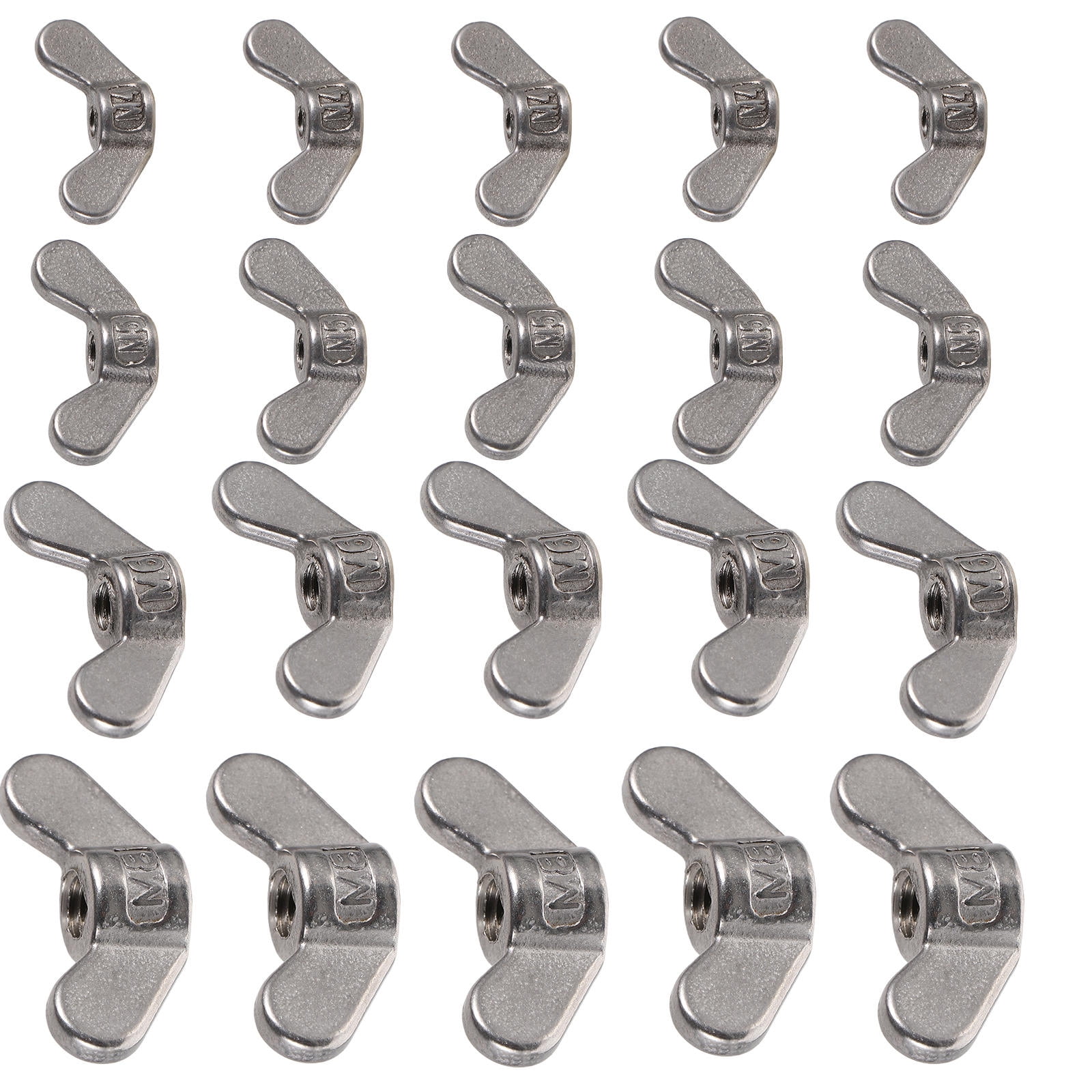 HOMEMAXS 20 Pcs Wing Nuts Assortment Kit Sewing Loop Network Rack Rivet ...