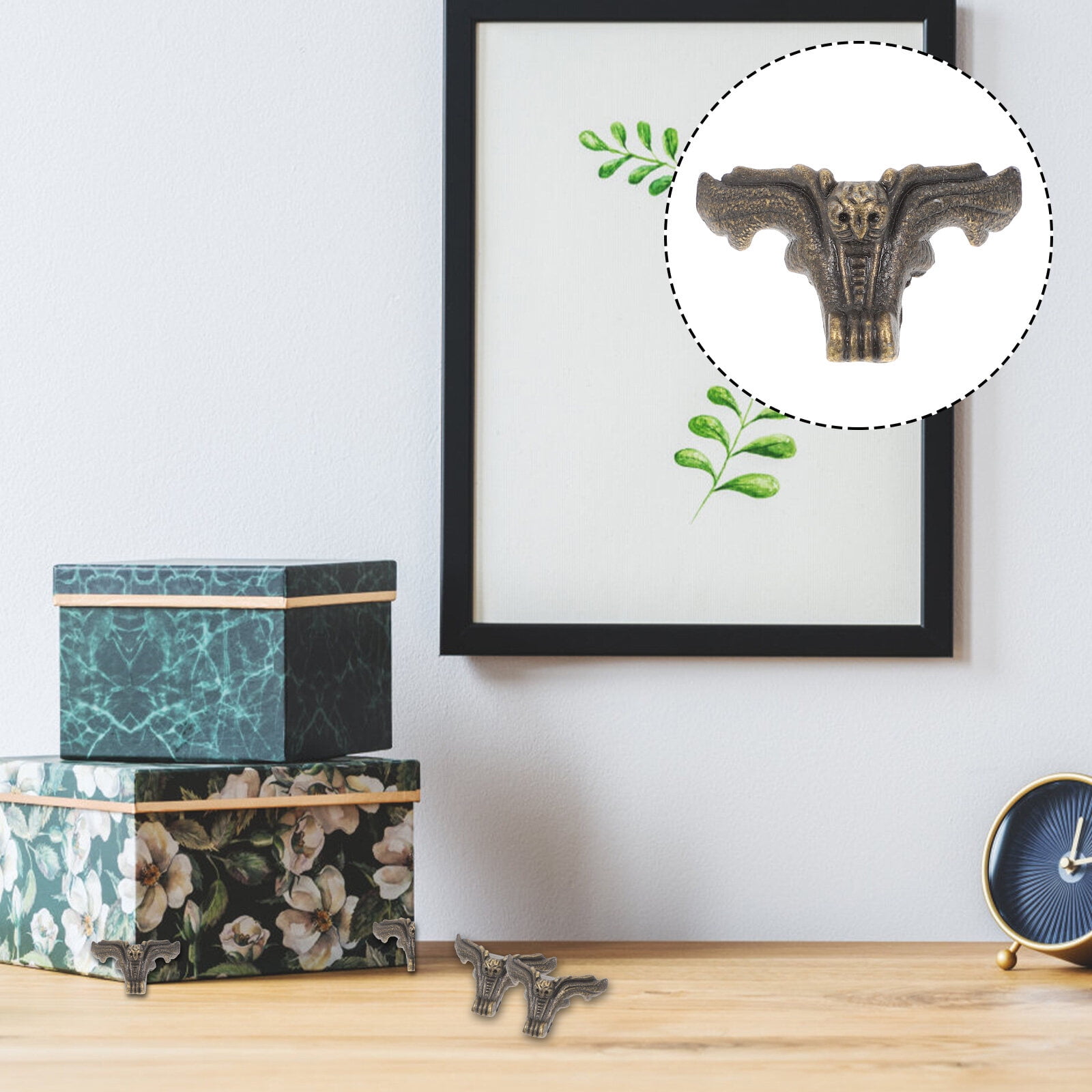 20 Pcs Wooden Case Corners Cabinet Decor Adjustable Legs for Tables ...