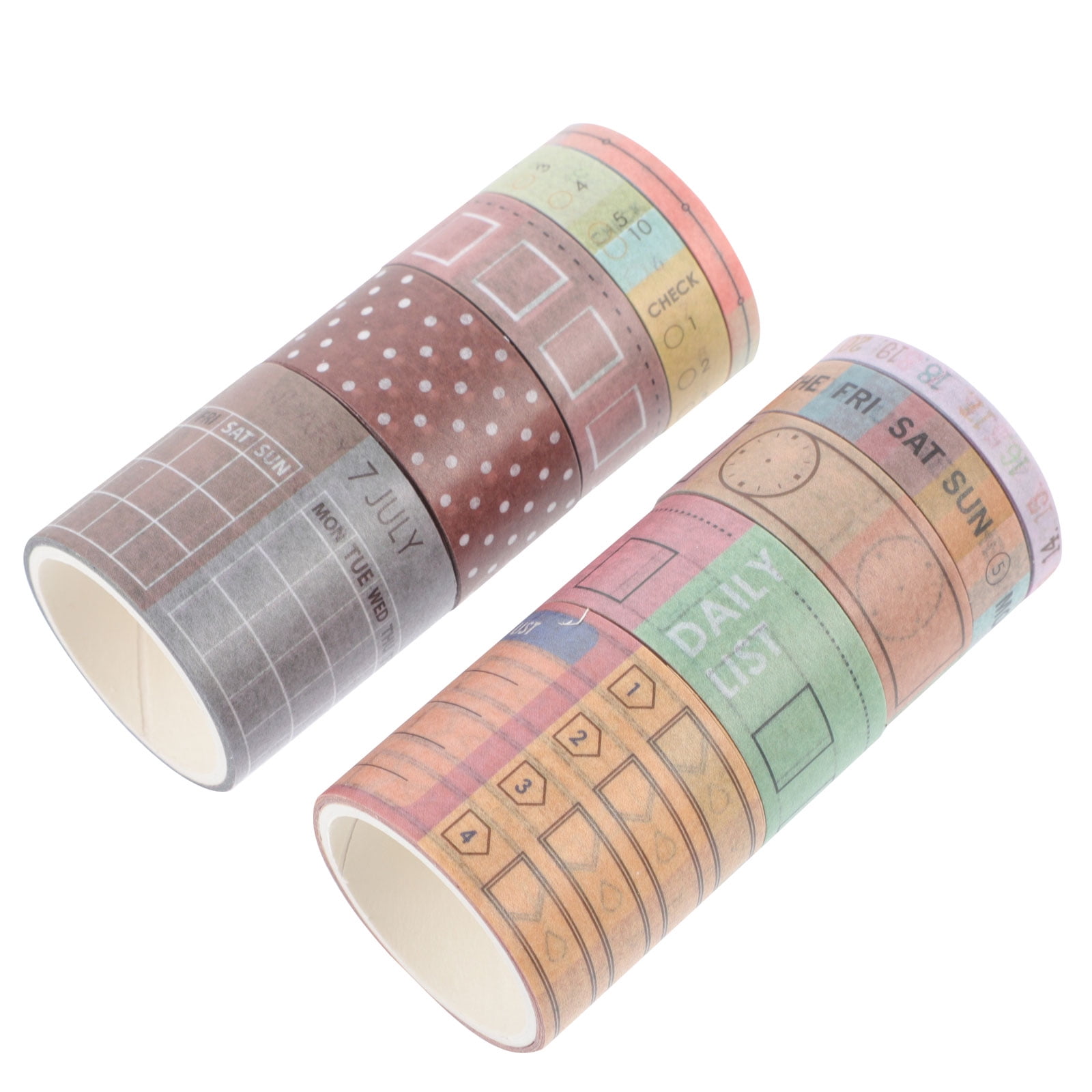 HOMEMAXS 20 Rolls Months Planner Calendar Making Tape Creative Writable ...