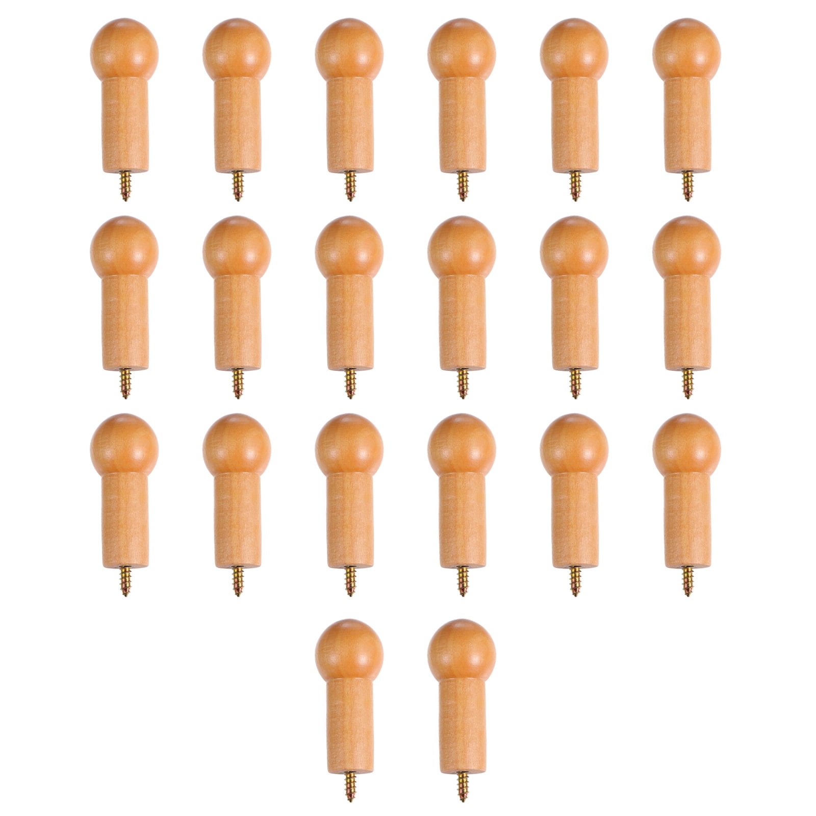 HOMEMAXS 20 Sets Home Round Storage Hooks Wooden Hanging Hook Useful homemaxs-20-sets-home-round-storage-hooks-wooden-hanging-hook-useful
