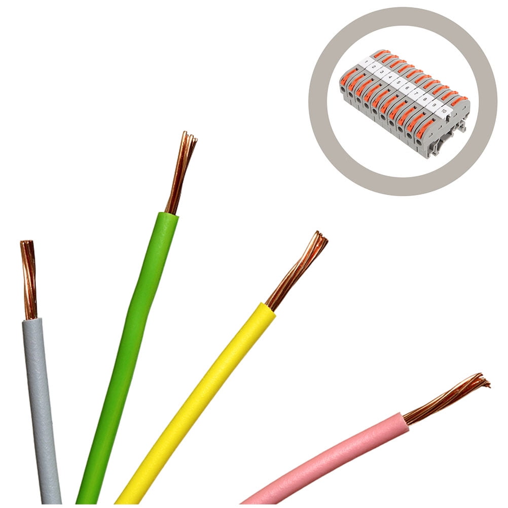 HOMEMAXS 20 Sets Wire Connector Lever Connector Wire Splitter Quick ...