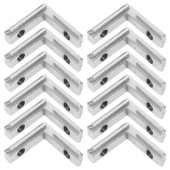 HOMEMAXS 20 Sets Zinc Alloy Extrusion L-Shape Interior Corner Mount ...