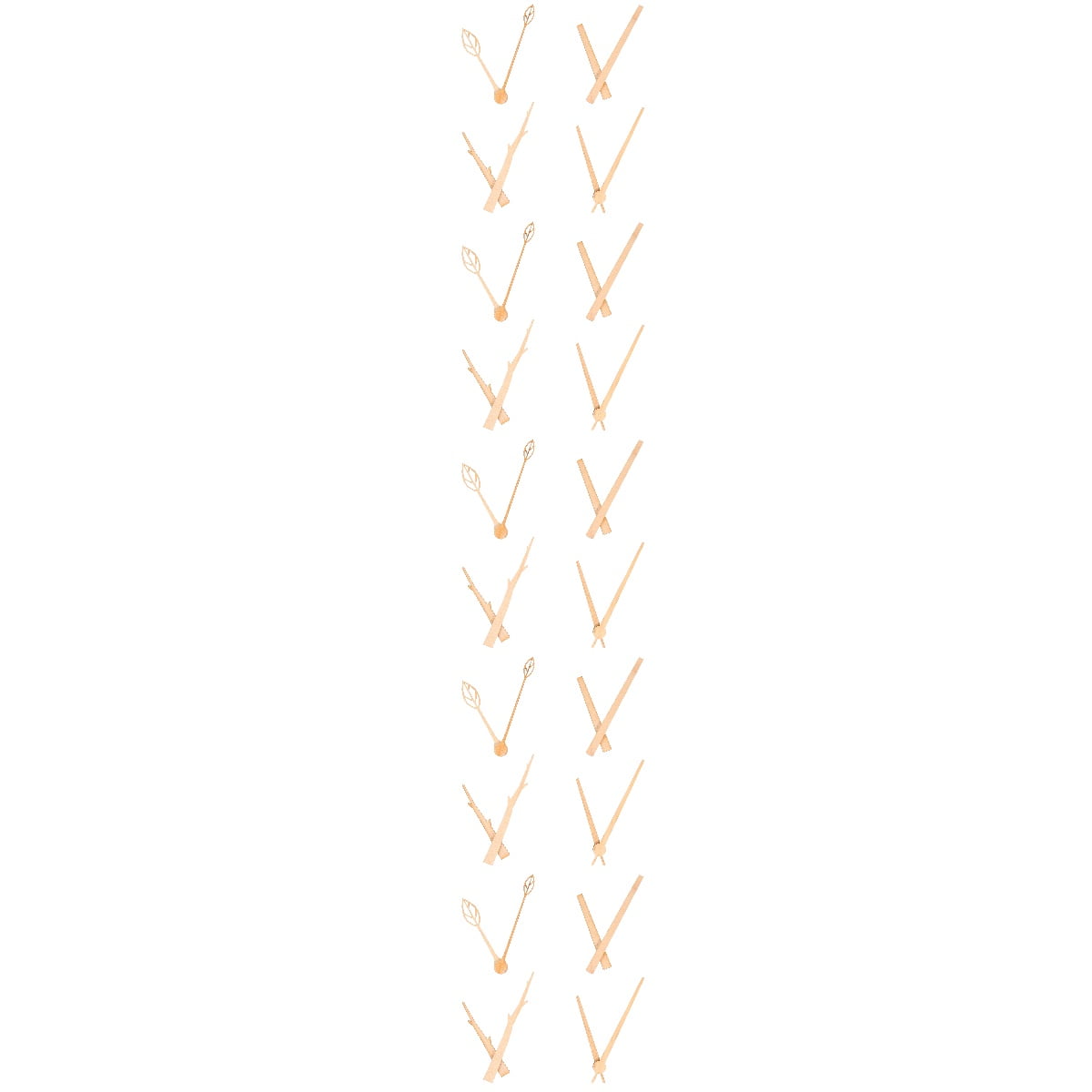 HOMEMAXS 20 Sets of Wooden Clock Pointers Elegant Clock Hands ...