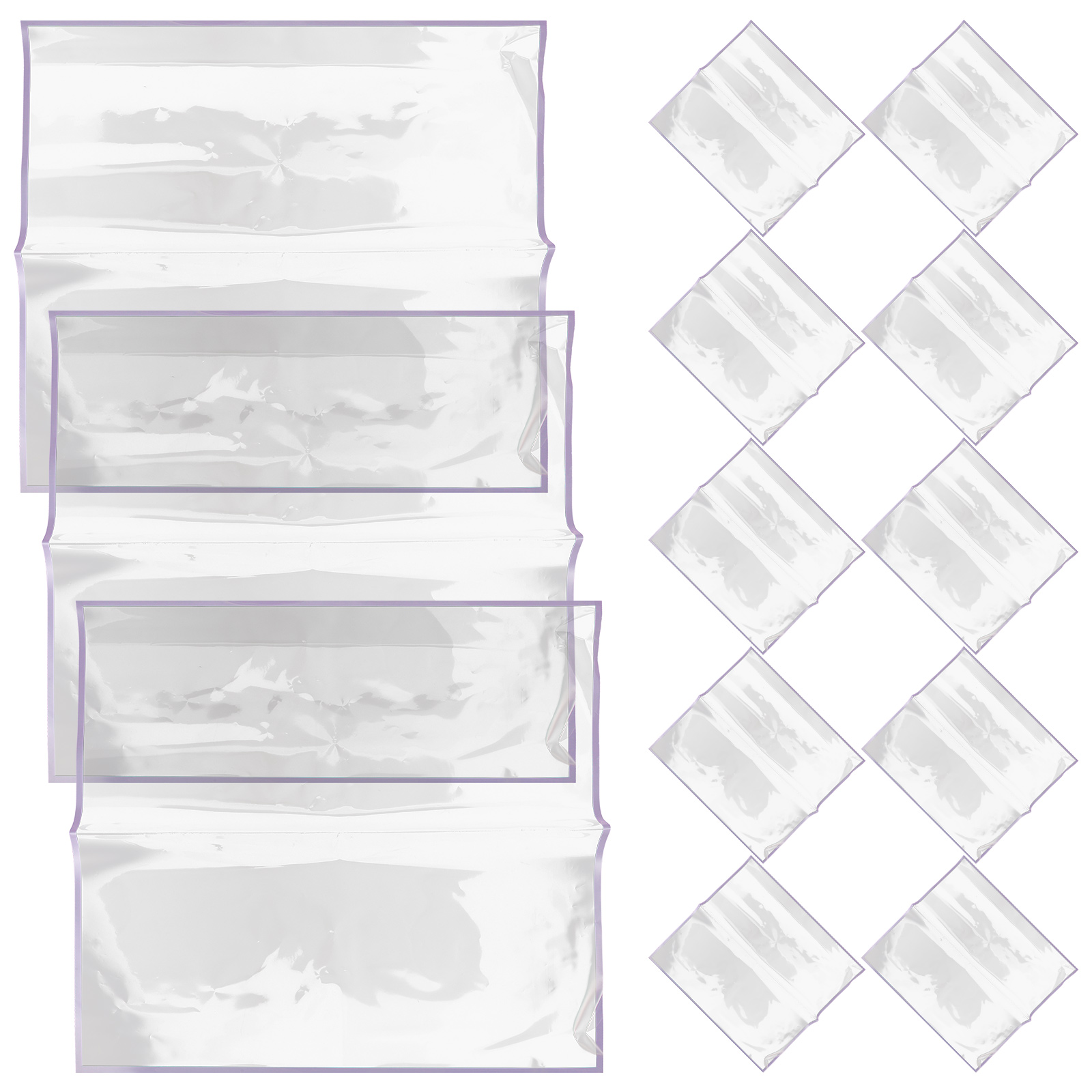 HOMEMAXS 20 Sheets Assorted Color Clear Cellophane Wrap Plastic Gift ...