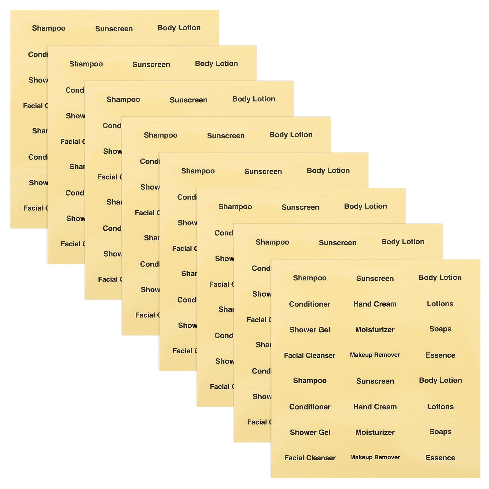 HOMEMAXS 20 Sheets Bottle Label Stickers Chain Crow Deterrent Doormat ...