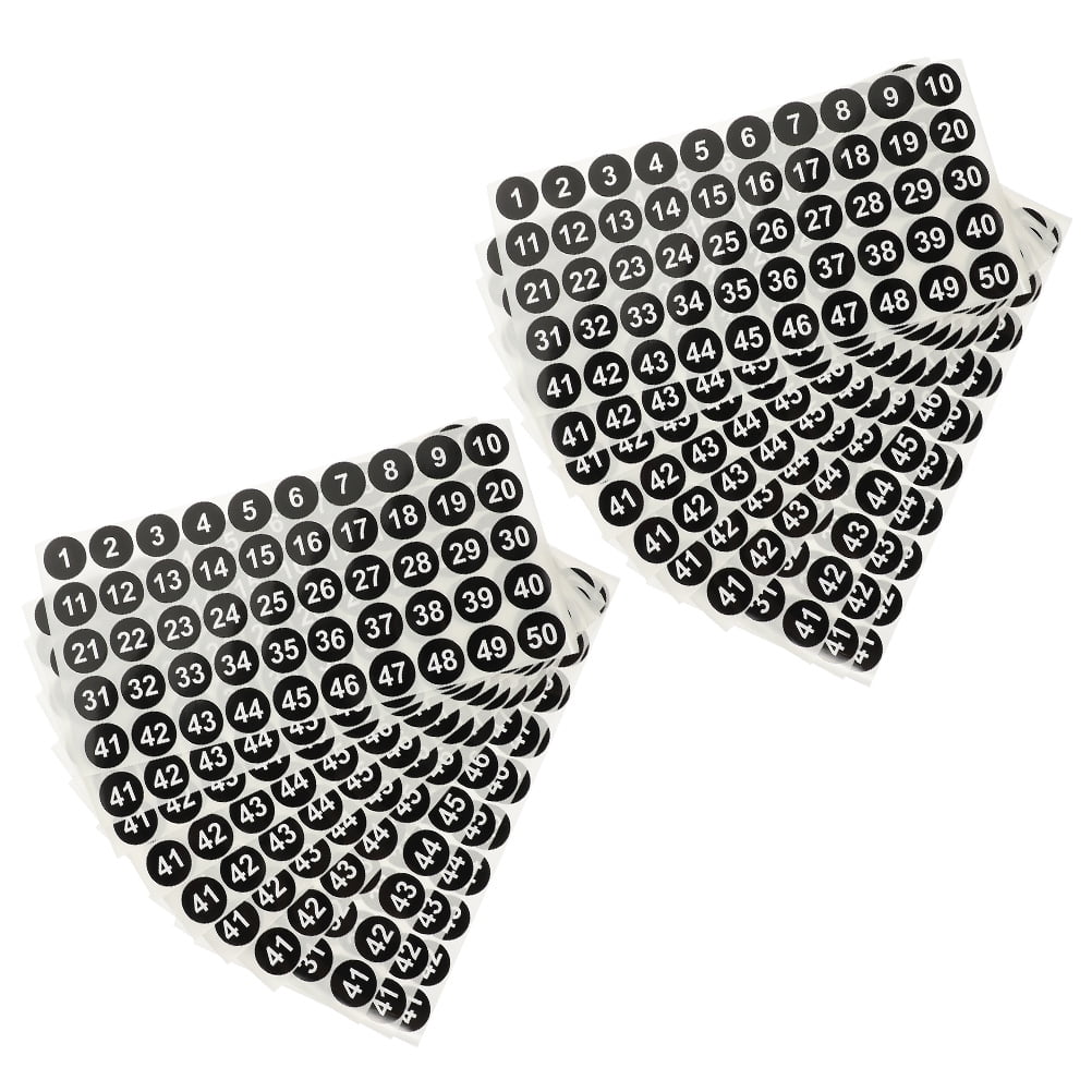 HOMEMAXS 20 Sheets Stick Numbers Bulletin Board Borders Stickers ...