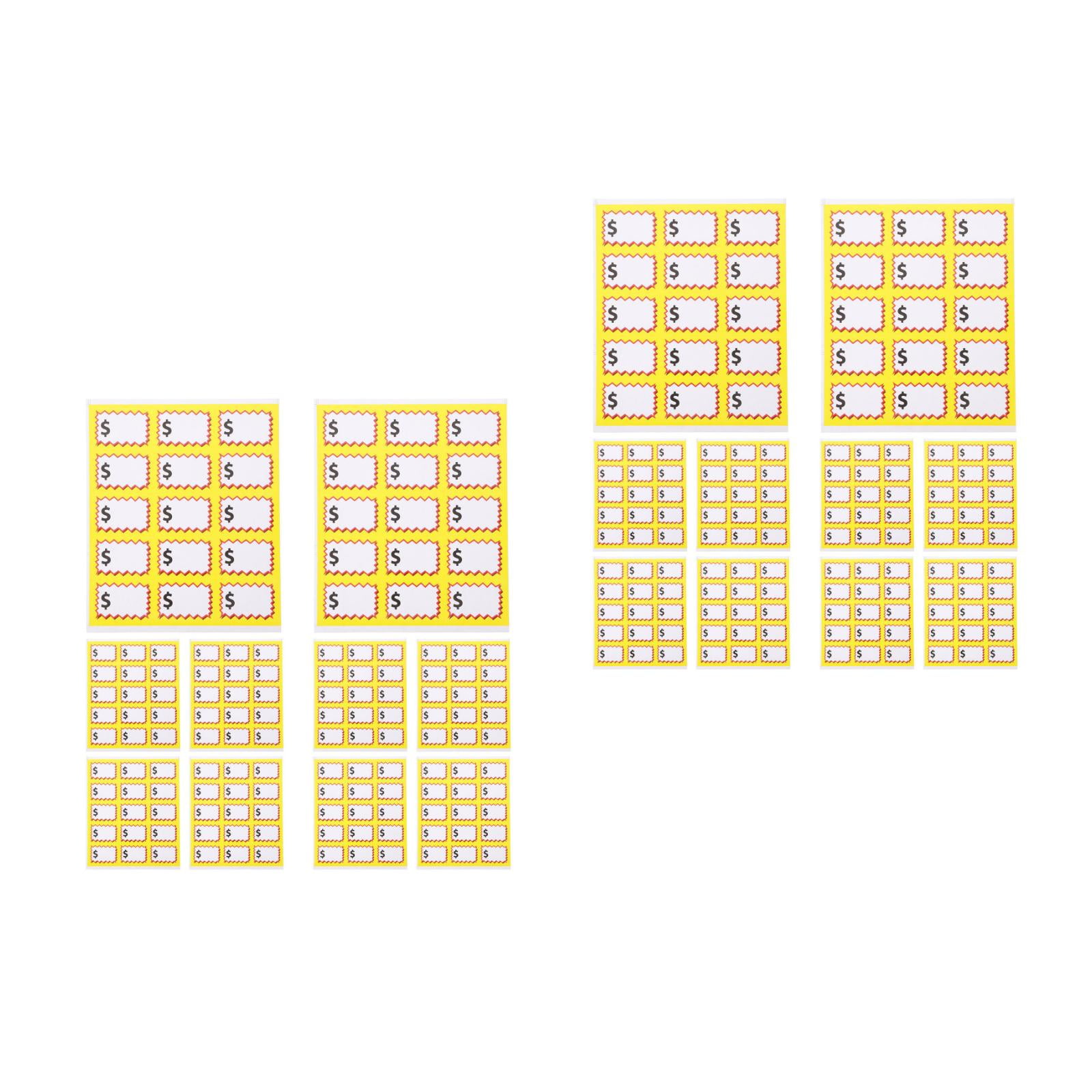 HOMEMAXS 20 Sheets Yard Sale Stickers Multi-Use Garage Sale Stickers ...