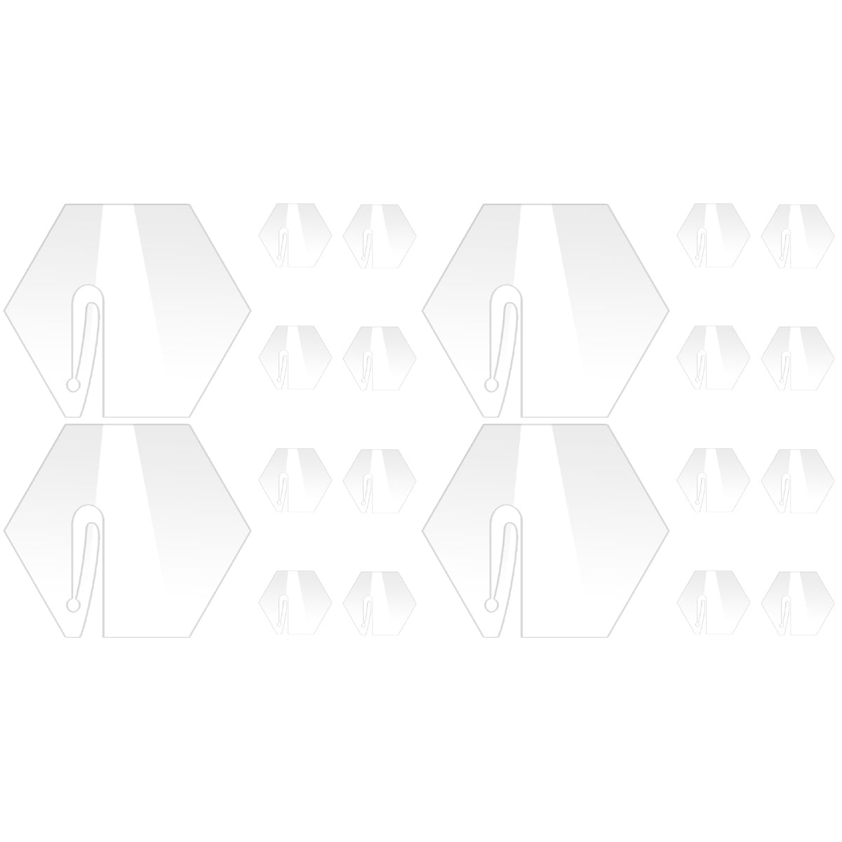 HOMEMAXS 20 pcs Acrylic Drink Tags - Clear Wine Glass Markers for ...