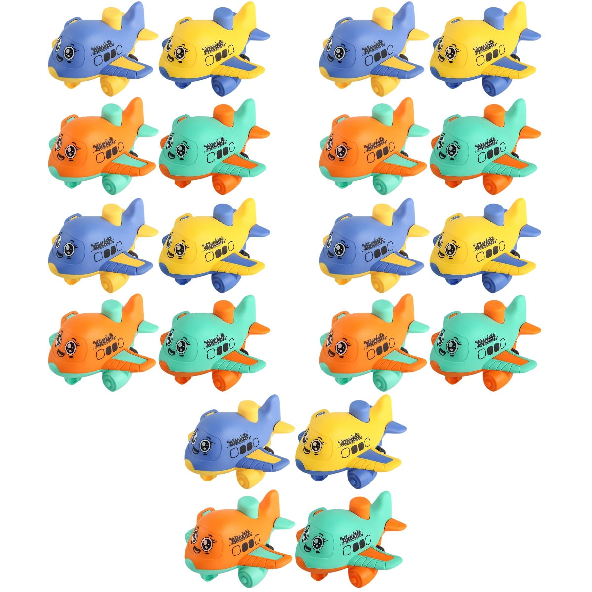 HOMEMAXS 20 pcs Airplane Car Toy Lovely Airplane Shape Car Toy Cartoon ...