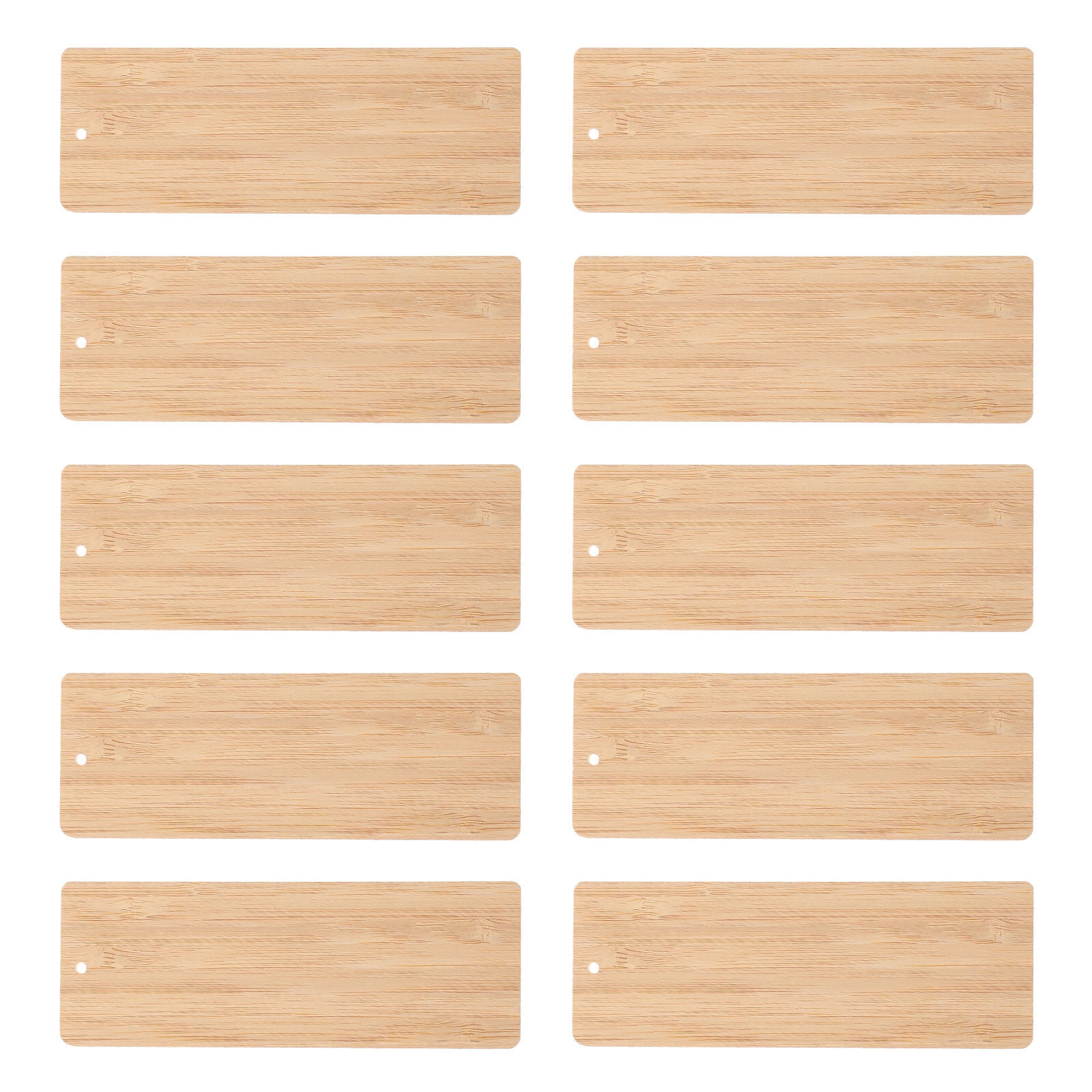20 pcs Bamboo Gift Tags Blank Bookmarks DIY Wooden Craft Bookmark ...