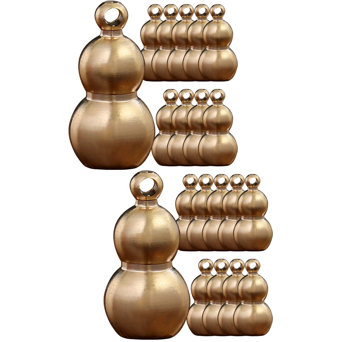 HOMEMAXS 20 pcs Brass Gourd Sculpture Gourd Statue Keychain Bag Gourd ...