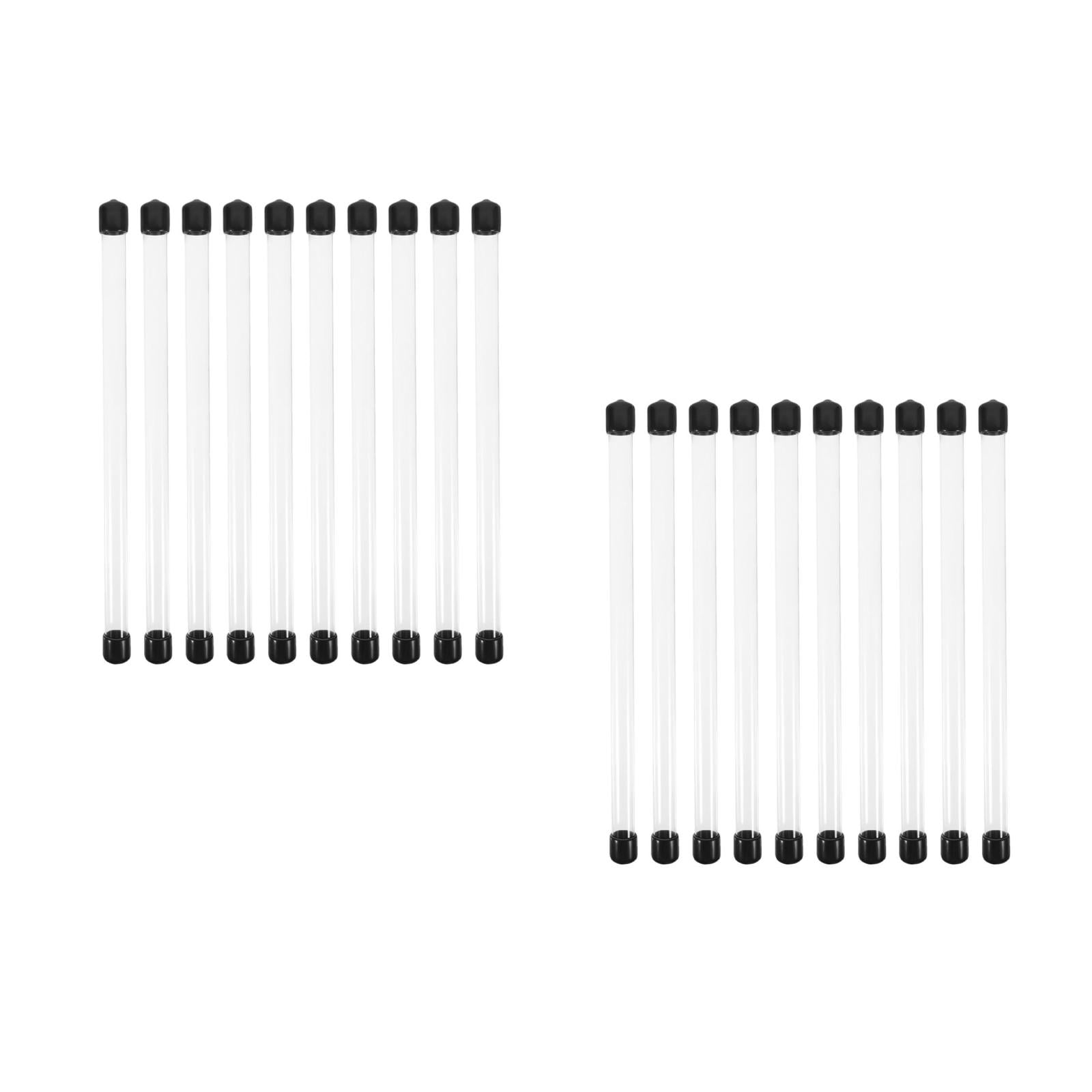 HOMEMAXS 20 pcs Clear Storage Tube Small Incense Sticks Tube Plastic ...