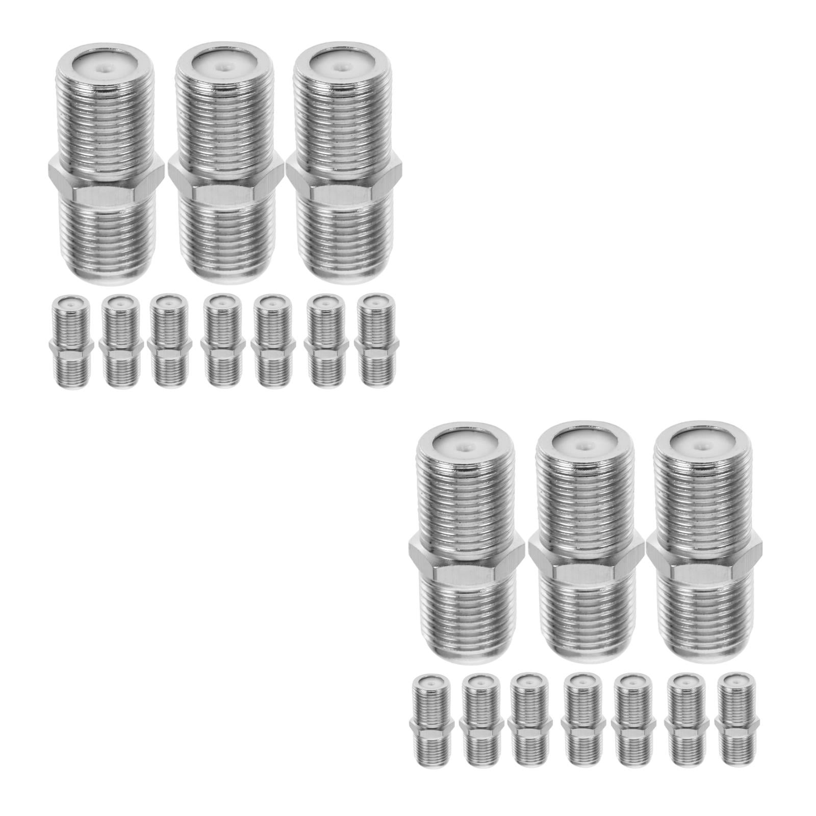 HOMEMAXS 20 pcs Coaxial Cable Connectors F-type Female to Female Coax ...
