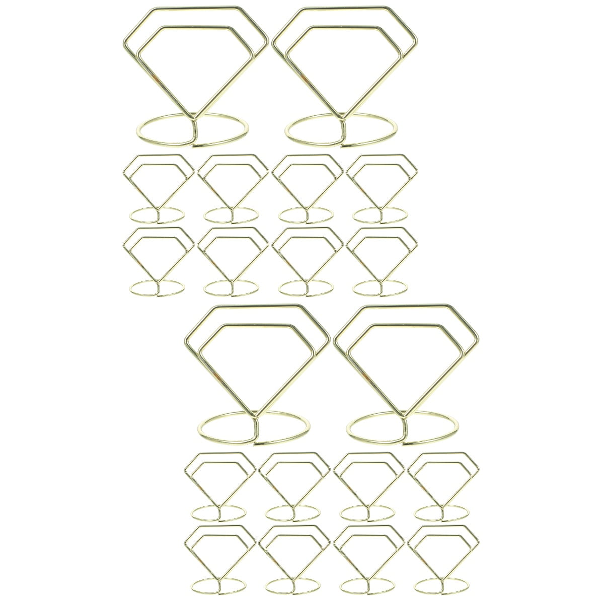 HOMEMAXS 20 pcs Diamond Shaped Table Number Holder Menu Memo Clips ...