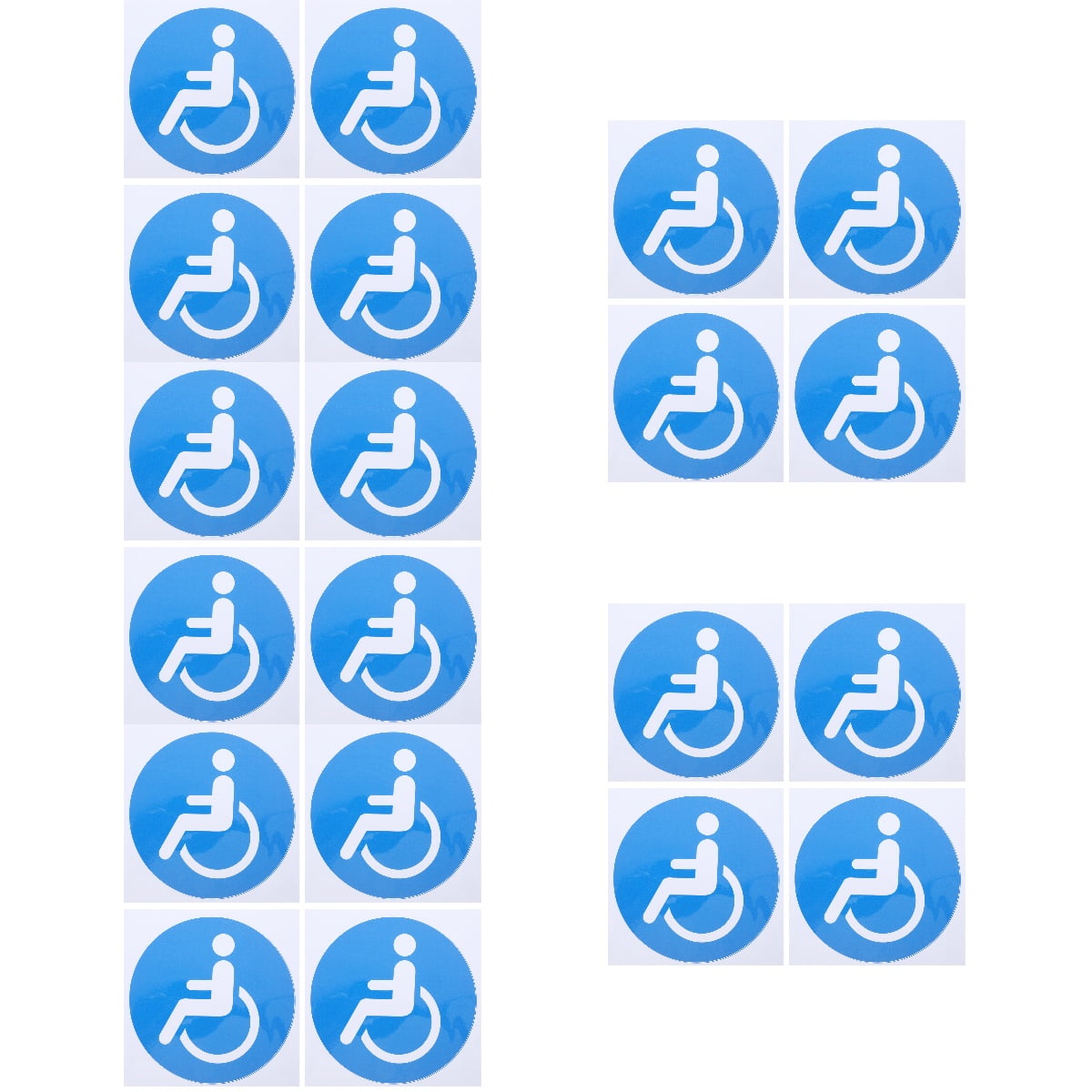 20 pcs Disabled Wheelchair Decals Wheelchair Stickers Adhesive Disabled ...