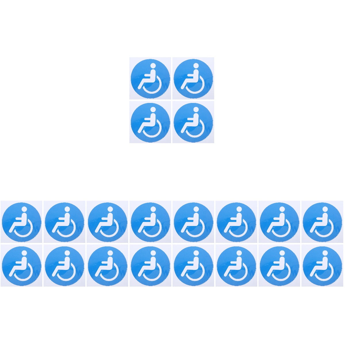 HOMEMAXS 20 pcs Disabled Wheelchair Stickers Disabled Wheelchair Signs ...