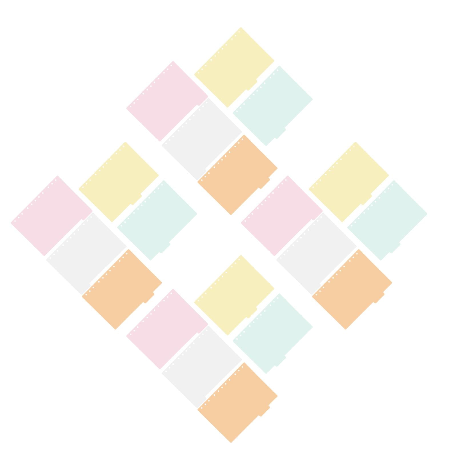 HOMEMAXS 20 pcs Dividers Reinforced Binder Dividers Paper Index Divider ...