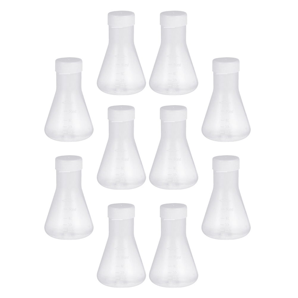 HOMEMAXS 20 pcs Erlenmeyer Flasks Practical Plastic Flask Laboratory ...